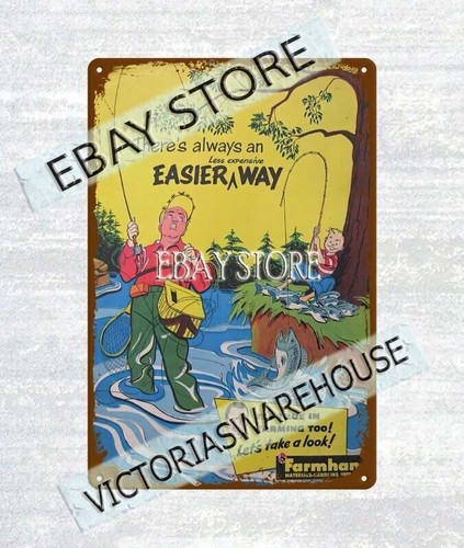 1950s Farmhand Farm Implement Equipment Machinery metal tin sign home ...