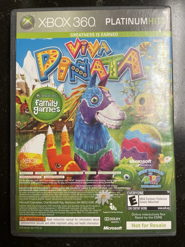 Xbox 360 Banjo-Kazooie/Viva Pinata Platinum Hits 2010 Complete in Box ...