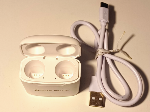 Audien Hearing ATOM PRO Wireless Hearing Aid - charger case & cord only ...