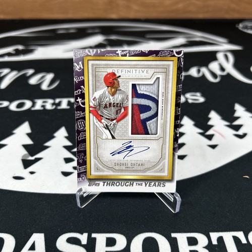 2021 Topps - Topps Through the Years Shohei Ohtani Definitive Patch ...