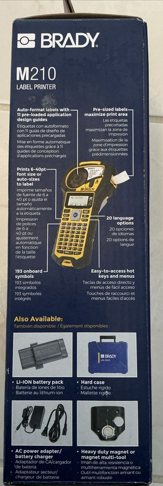Brady Corporation M210 Handheld Label Maker, brand new 888434559475| eBay