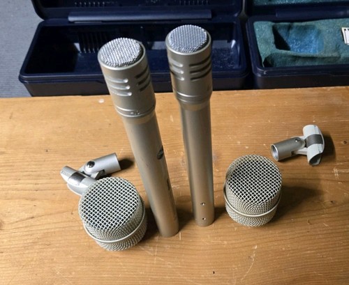 Lot Of 2 VINTAGE Shure SM81 USA Made Patent Pending Mics Microphones ...