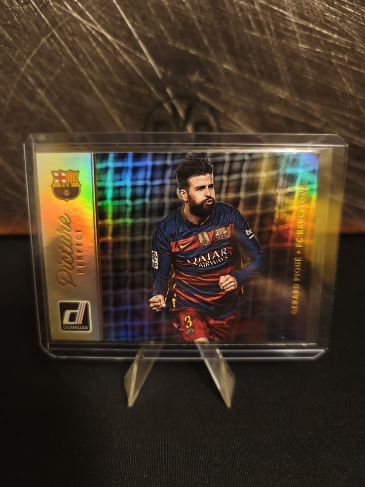 Panini Donruss Soccer 2016-17 Gerard Pique Lot Gold & Picture Perfect ...