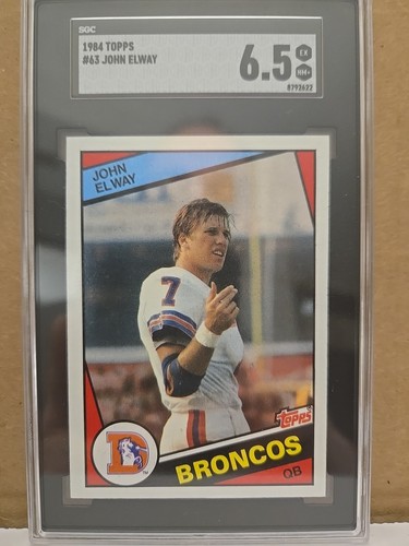1984 Topps #63 John Elway (RC) SGC 6.5 EX-MT 2622 | eBay