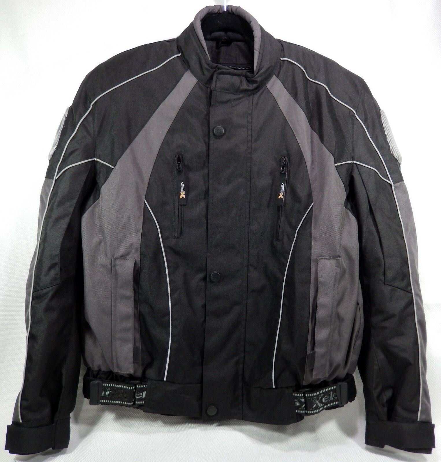 Xelement® Advanced Motorcycle Gear Jacket with Zip Out Liner Black,Gray ...