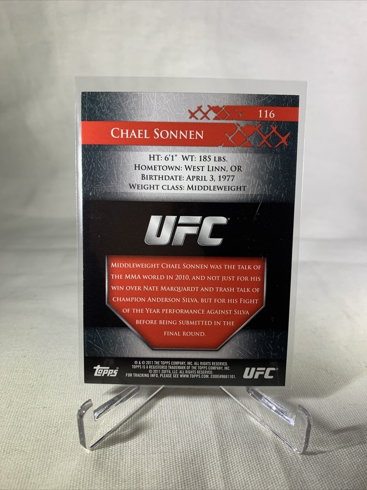 2011 Topps UFC Title Shot Card #116 Chael Sonnen Mma Card | eBay
