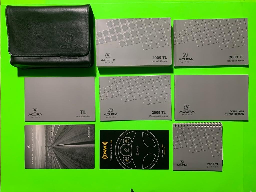 2012 Acura Tl Service Manual 2009 Acura TL Factory Owners Manual Set