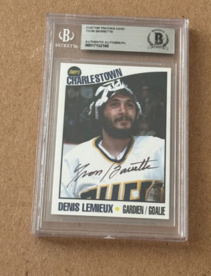 YVON BARRETTE AUTOGRAPHED CARD BECKETT BAS SLAP SHOT HAND SIGNED | eBay