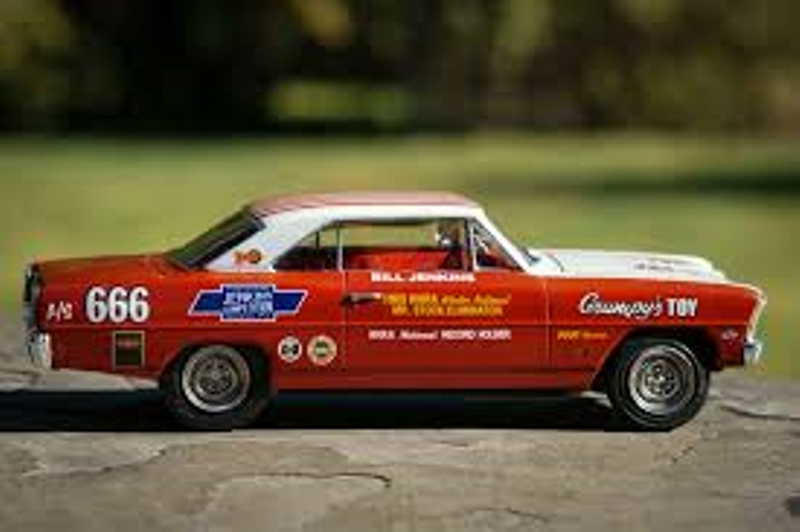 Bill "Grumpy" Jenkins Red NOVA Drag NHRA 1/24th - 1/25th Scale Decals ...