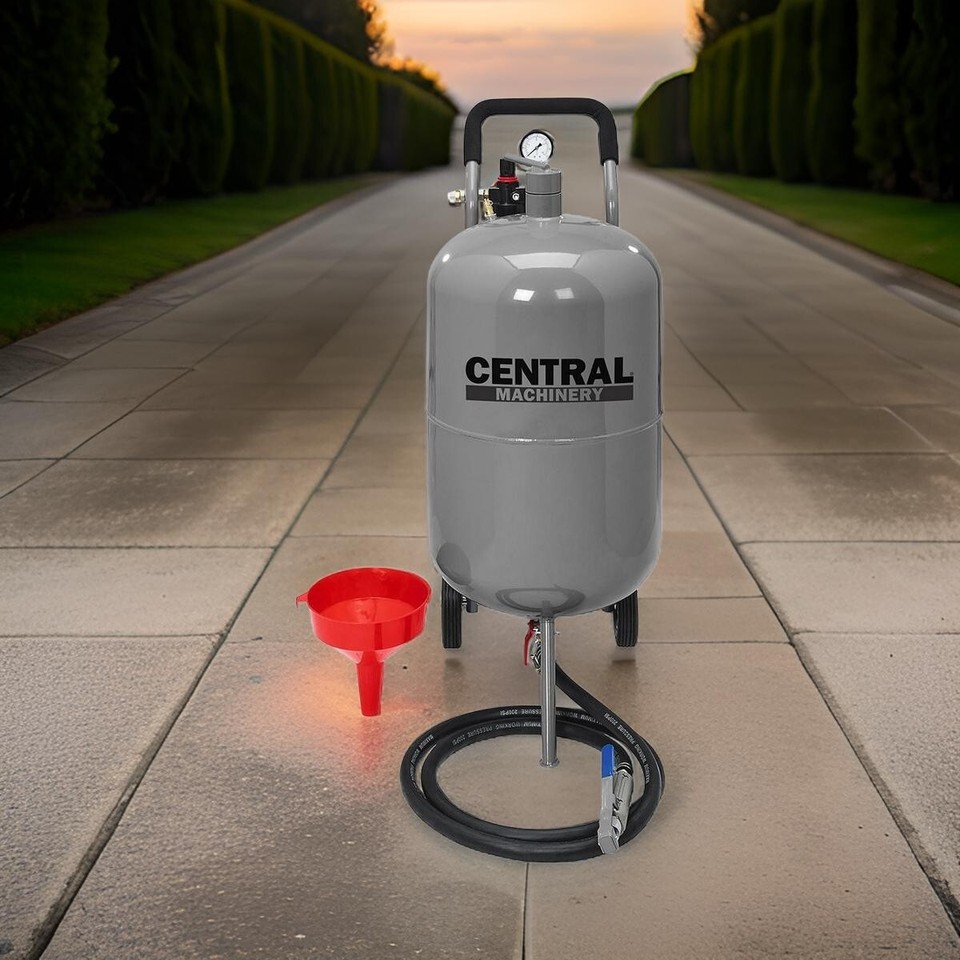 110 lb Portable Sandblaster Air Sand Blaster Media Abrasive Blaster 90 ...