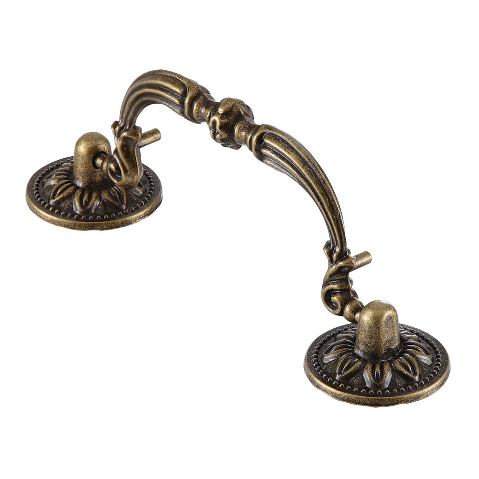 5" 128mm Cabinet Antique Drawer Pull Handle Dressing Wardrobe Table ...