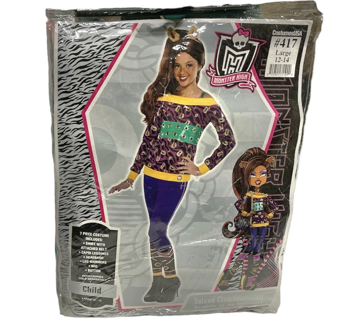 Monster High Halloween Costumes Clawdeen Wolf