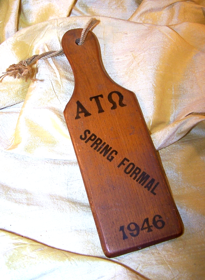 VINTAGE Alpha Tau Omega fraternity 1946 mini-paddle Epsilon Kappa - ATO ...