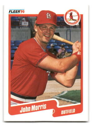 John Morris 1990 Fleer Baseball #254a St. Louis Cardinals | eBay