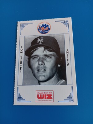 Tom Veryzer 1991 METS THE WIZ #421 NEW YORK METS Card SGA Rare FREE ...