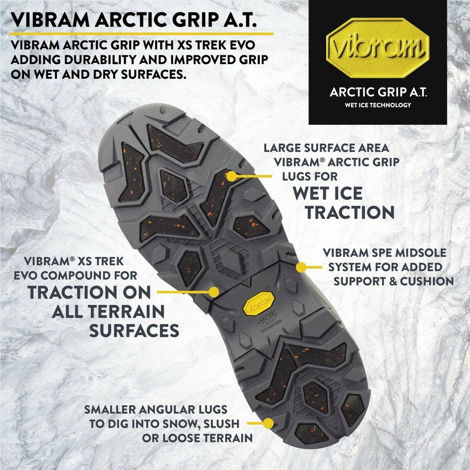 Muck Boot Women's Arctic Ice Tall + Vibram Arctic Grip A.T., Black/Hot ...