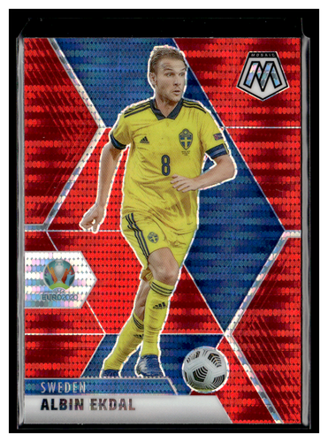2021 Panini Mosaic Euro #175 Albin Ekdal Red Pulsar | eBay