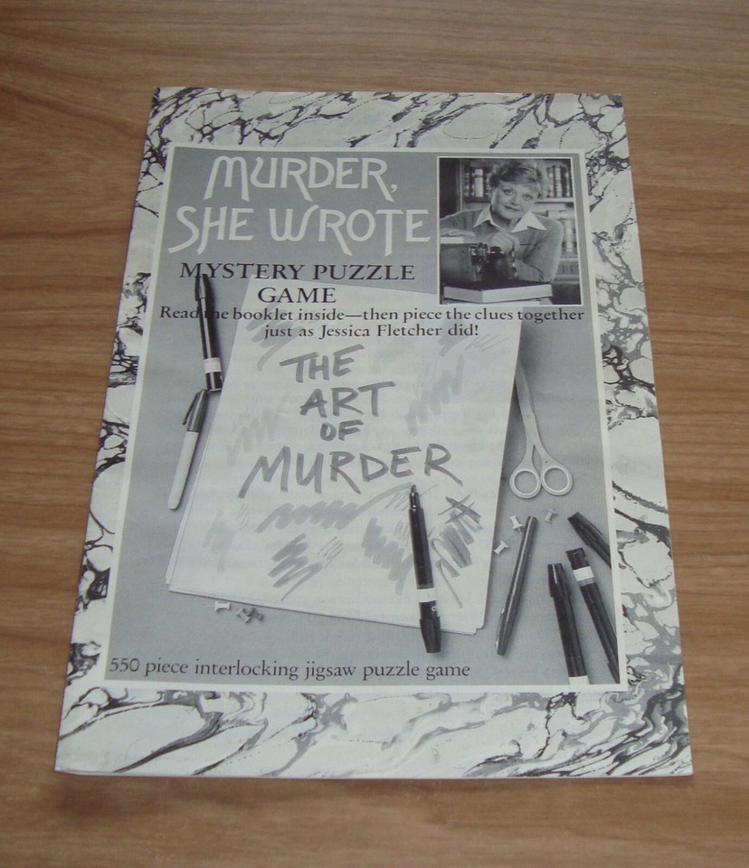 The Art of Murder She Wrote Paul Lamond Games 550 Piece Jigsaw Puzzle ...