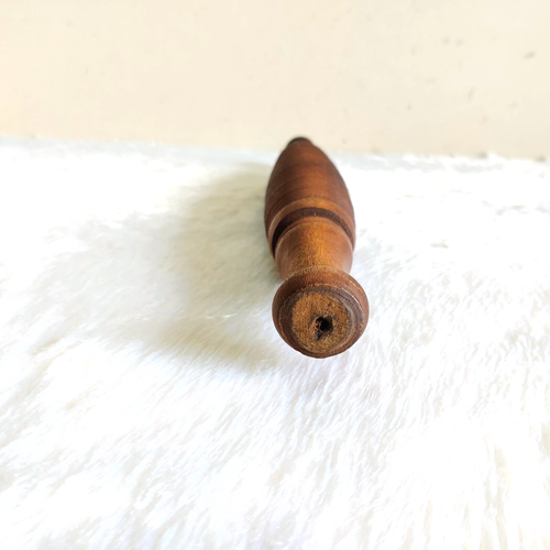 Antique Handmade Tortilla Bread Bakers Wooden Rolling Pin Swirl Design ...