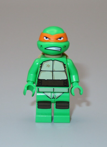Lego Michelangelo minifigure Teenage Mutant Ninja Turtles bright green ...