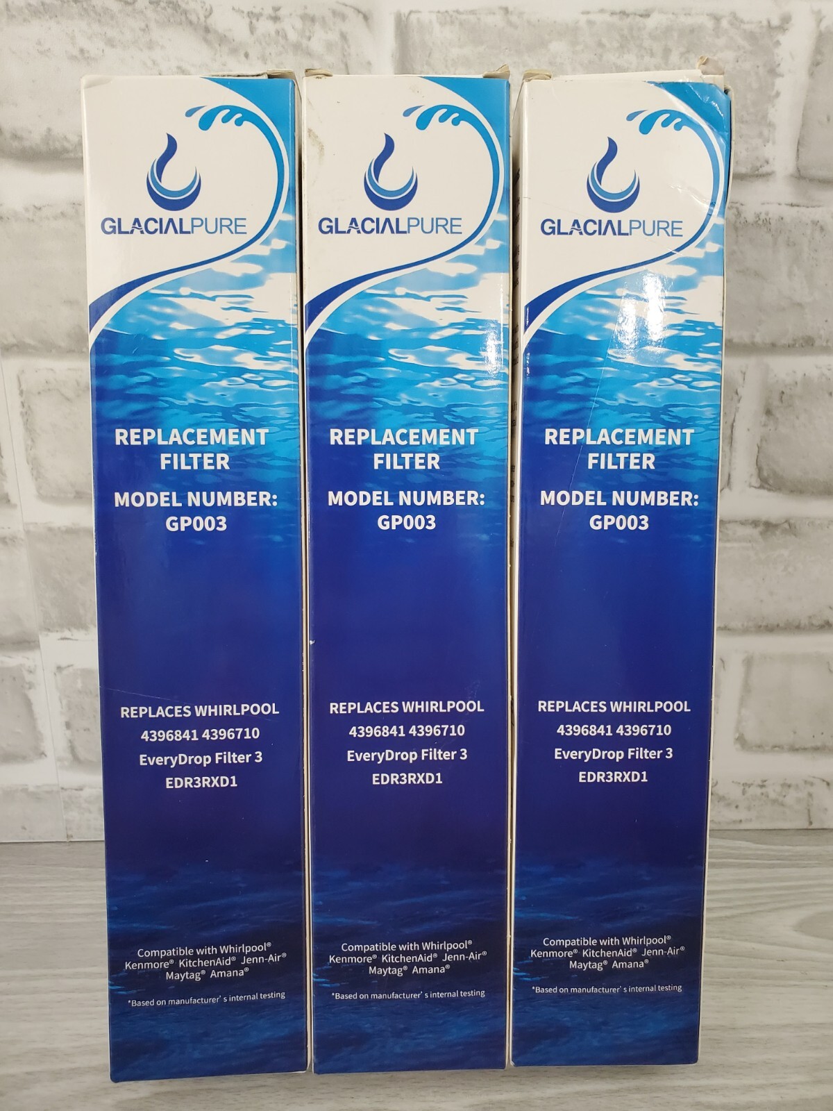 Glacial Pure GP003 Replacement Water Filter Whirlpool 4396841 4396710 ...