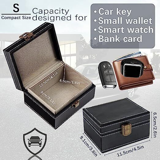 Car Key Signal Blocker Box Keyless Faraday Box Anti-Theft Safety ...