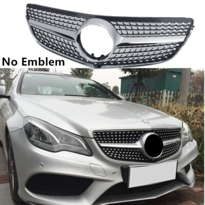 FIT MERCEDES BENZ E-CLASS C207 LCI 13-16 FRONT GRILLE CHROME BLACK ...