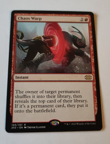 MtG Chaos Warp (2X2-105) Rare English MINT | eBay.de