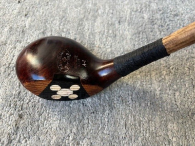 MacGregor Peerless Ivorine fancy face driver hickory shaft golf club | eBay