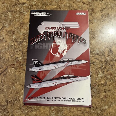 fightertown decals 1/48 48054 EA-18G/F/A-18F Black Growling Rhino | eBay
