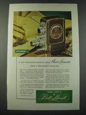 1948 Bell & Howell Filmo Auto-8 Camera Ad - Hollywood Heritage | eBay