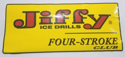 Large Jiffy Ice Auger 14" x 7" Vinyl Sticker Fishing Tackle | eBay