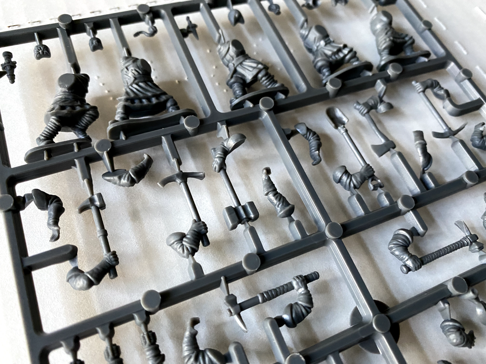 Oathmark Dwarf Light Infantry 28mm New • 1 Sprue • 5 Minis • Osprey ...