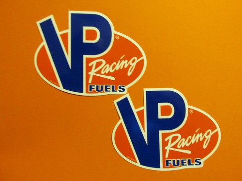Two Genuine VP Racing Fuels Team Sponsor Logos Decals Stickers C12 T2 ...