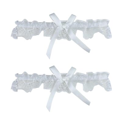 Wedding Bridal Legs Garter Women Lace Floral Bowknot Stretch Leg Garter ...