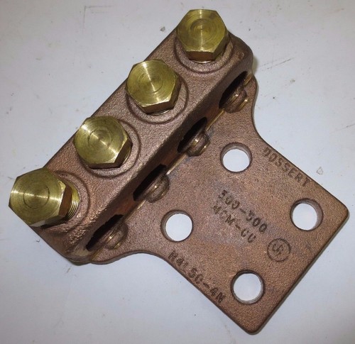 DOSSERT H4L50-4N 4-CONDUCTOR BRONZE BOLTED CABLE TERMINAL - 230kV - NEW ...