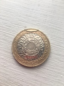 2001 Two Pound £2 Mint Error Coin Miss Strike Overlapped Rare ...