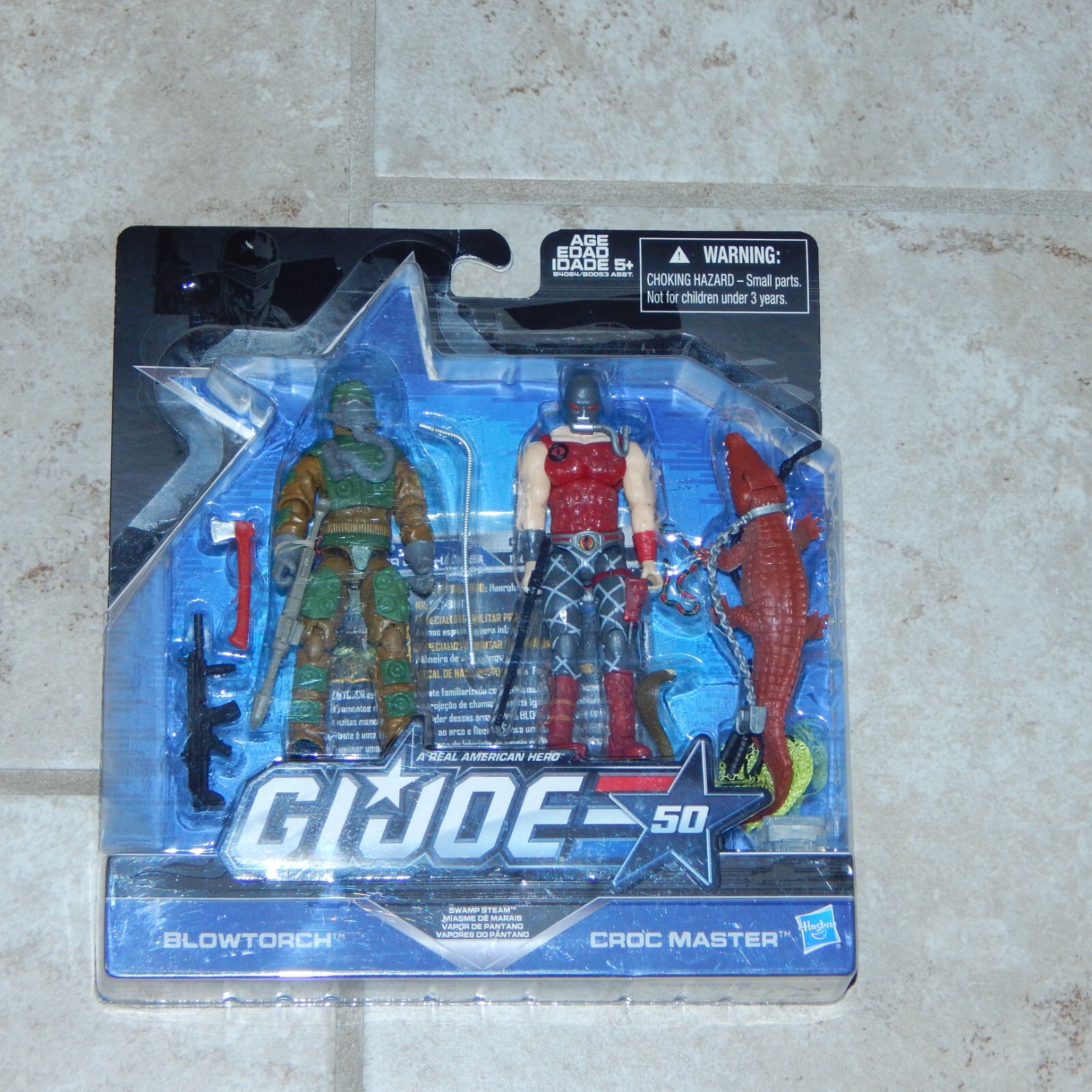 2015 GI Joe 50th "Swamp Steam" 2-pack green Blowtorch & red Croc Master ...