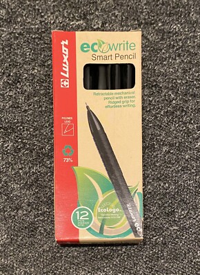 Luxor Smart Mechanical Pacer Pencil, Black, 0.5mm Lead - Pack of 12 ...