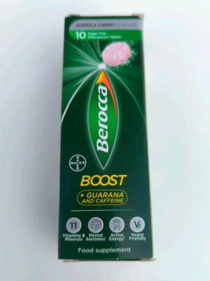 Berocca Boost Energy Vitamin Effervescent 10 Tablets Acerola Cherry ...