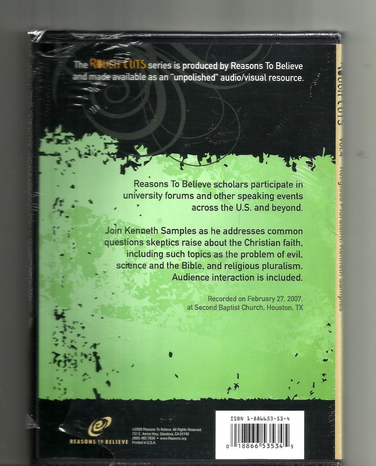 KENNETH SAMPLES Rough Cuts (2007, DVD) BRAND NEW: Reason to Believe ...