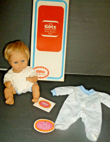 80's Gotz baby boy doll made in W Germany 12" tall Anatomically Correct ...