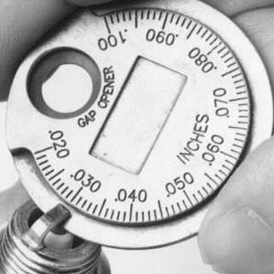 2x Spark Plug Gap Gauge Coin-type 0.5-2.5mm Gapper Feeler Gauge ...