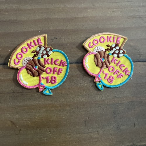 Girl Scout Cookie Kick off 2018 lot of 2 patches | eBay