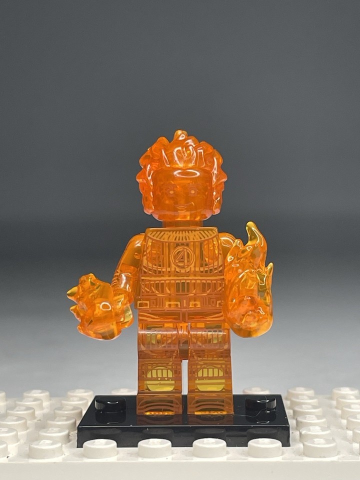 New Marvel Super Heroes Fantastic Four Human Torch LegoMinifigure ...