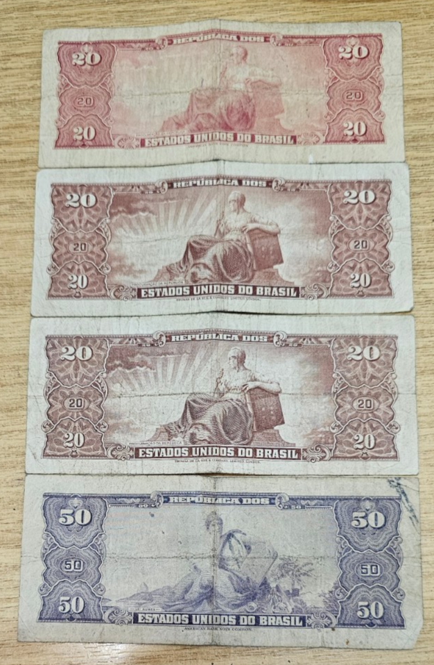 Job Lot 20 Brazil Banknotes 1 2 5 10 20 50 Cruzerios | eBay