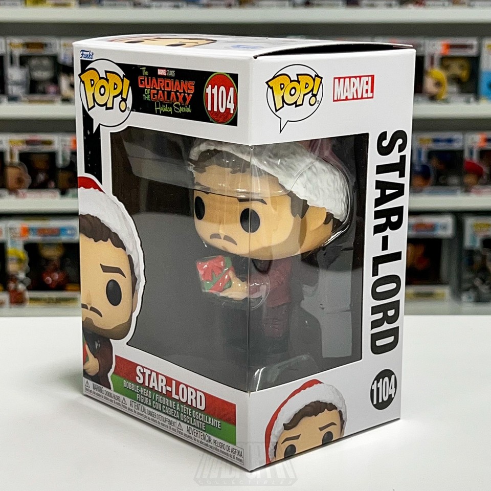 Funko Pop Marvel Star-Lord Guardians Galaxy Holiday Special #1104 ...