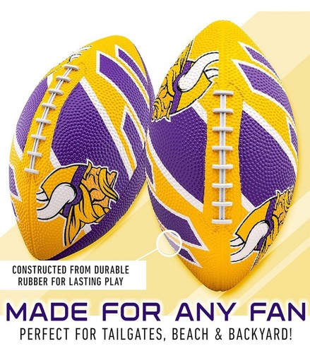 New MINNESOTA VIKINGS Football NFL Licensed 8.5" Franklin Sports ...