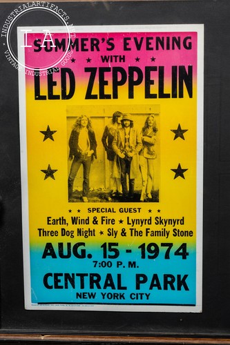 Pair of Framed Led Zeppelin US Tour Posters | eBay