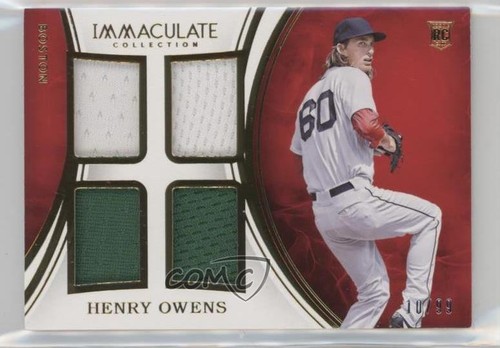 2016 Panini Immaculate Immaculate Quads /99 Henry Owens #IQ-HO Rookie ...